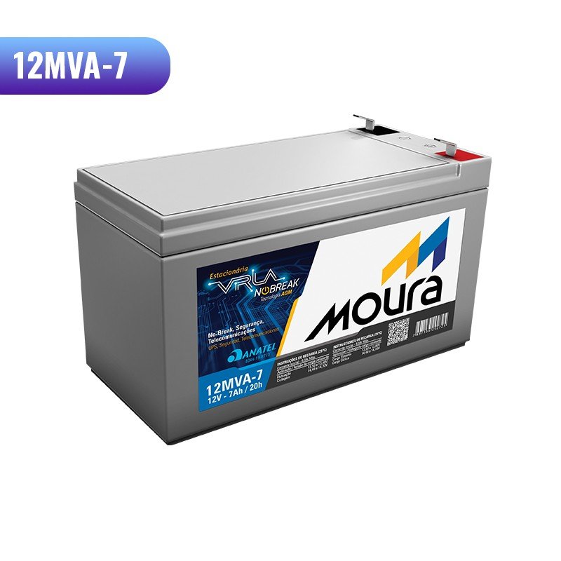 BATERIA VRLA 7AH-12MVA-7 - MOURA | Sawasul Distribuidora