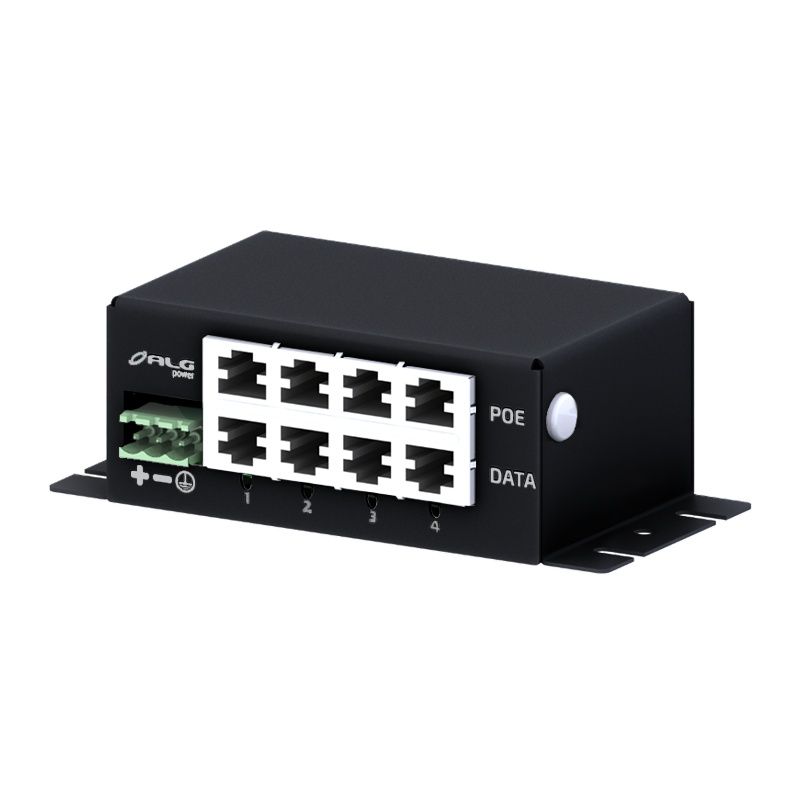 INJETOR POE GIGABIT 4 PORTAS 1U FIXACAO PAINEL ALGCOM | Sawasul ...